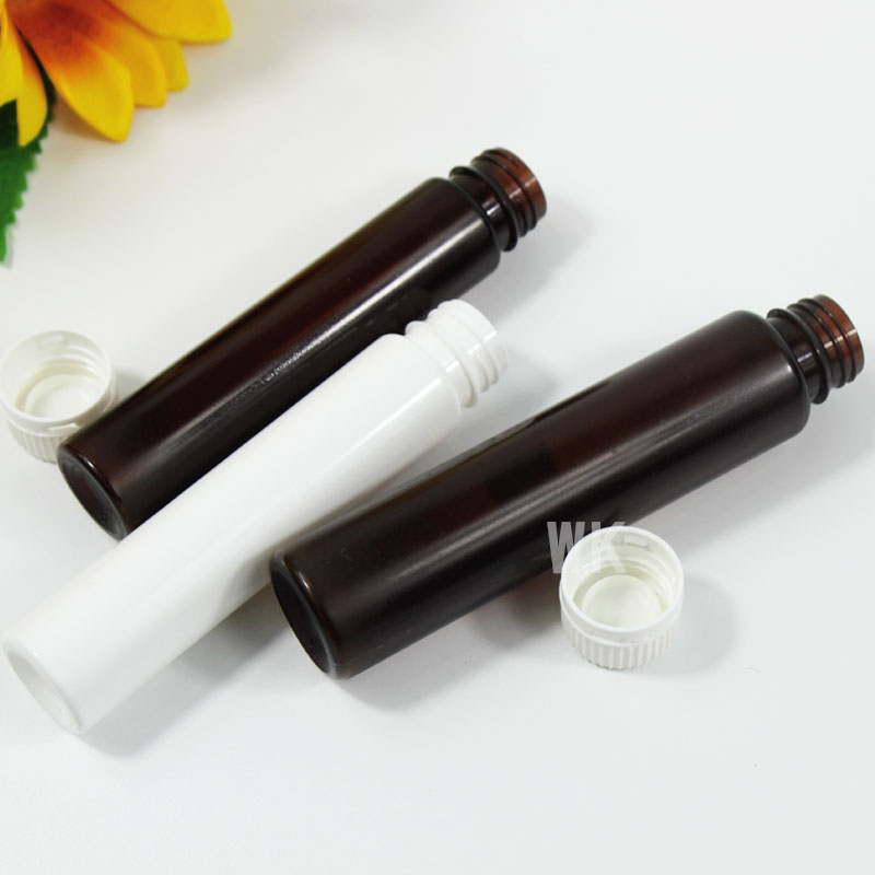 PP Pet Amber 10ml 25ml 30ml 50ml Plastic Pharmaceutical Tubular Syrup Oral Liquid Bottle With ...