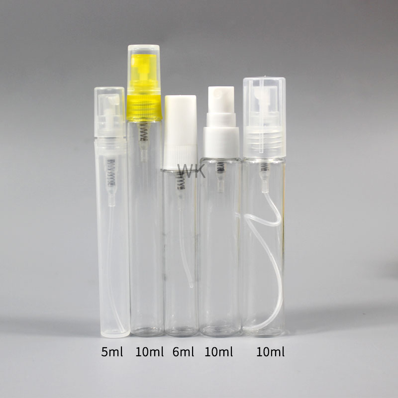3ml 5ml 6ml 8ml 10ml 12ml Empty mini clear thin refillable spray bottles small vials plastic PET ...