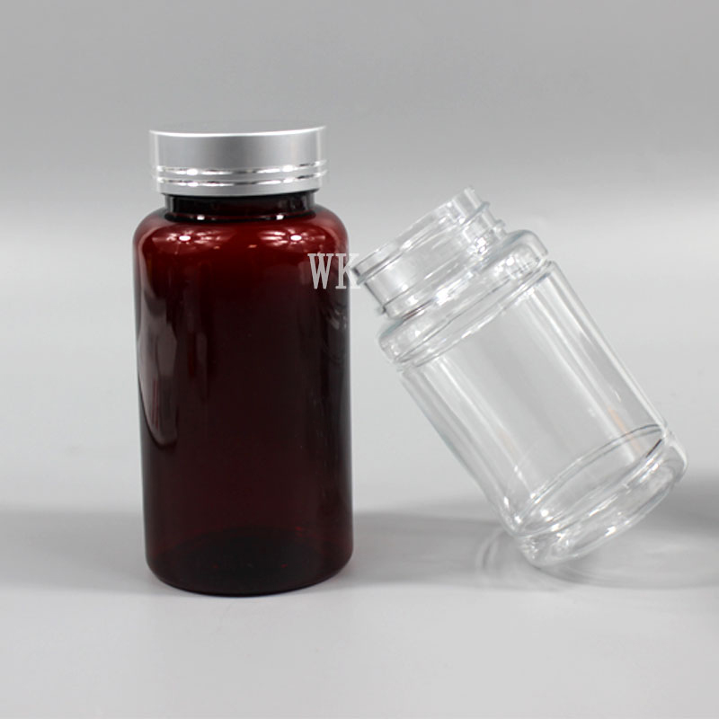 BPA free Factory Food grade 100cc 150cc PET plastic supplement pill chewing gum bottles with ...